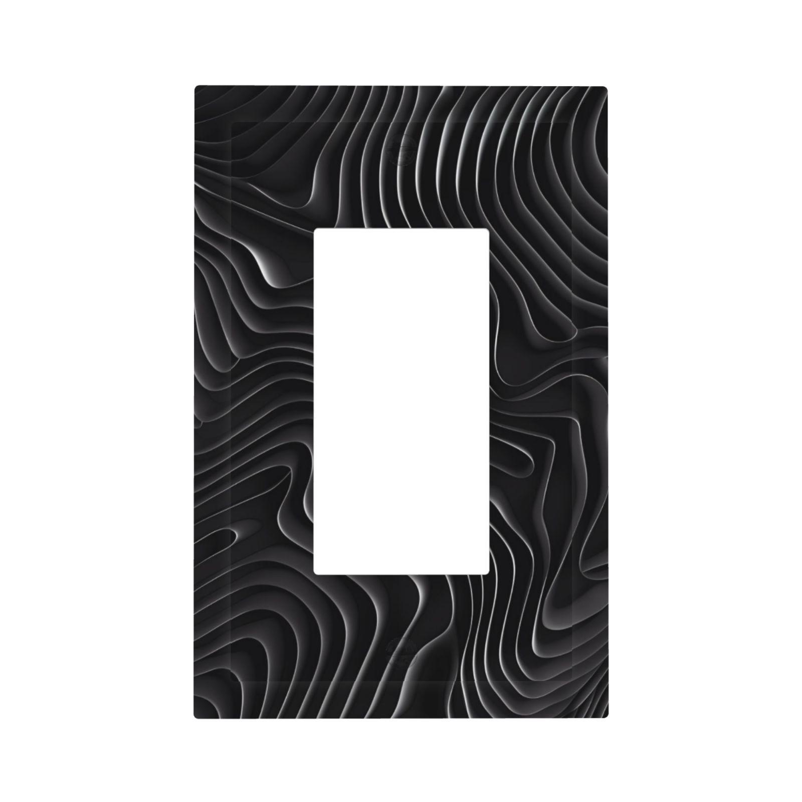 Easygdp Abstract Black And White Waves Decorator Light Switch or ...