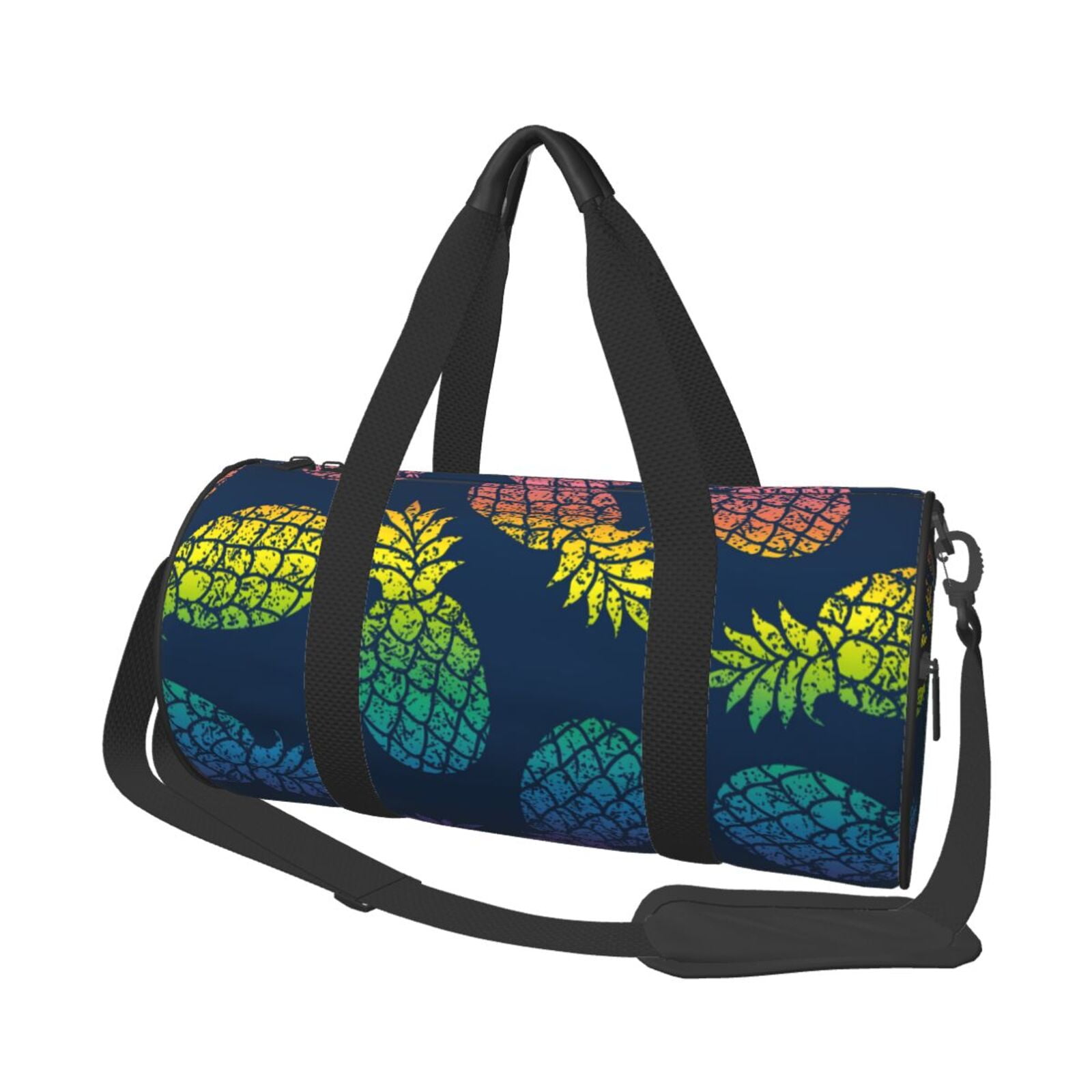 Easygdp Abstract Bright Pineapple Fruit Retro Travel Bag, Camping ...