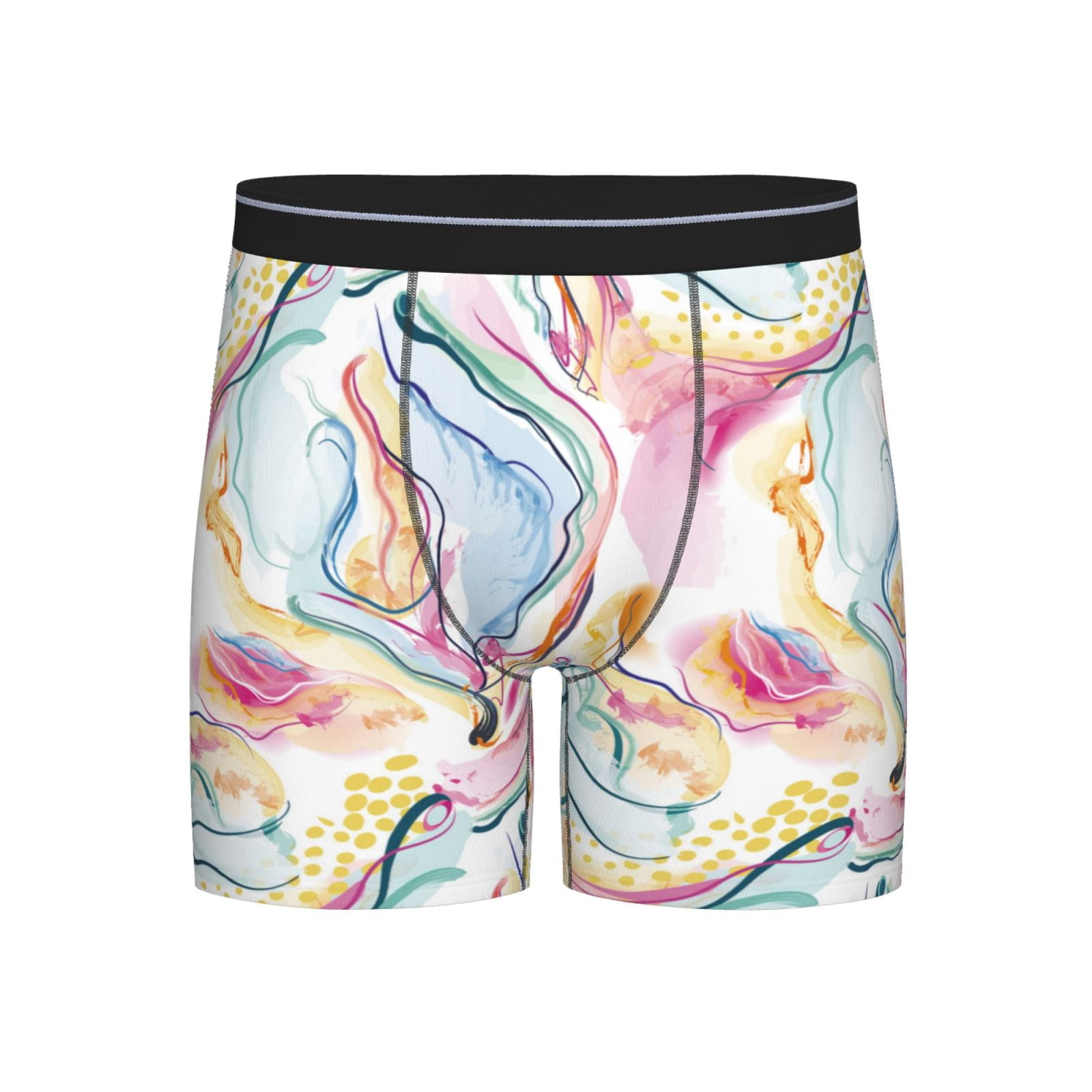 Easygdp Abstract Marble Texture Men's Boxer Briefs Men’s Underwear ...