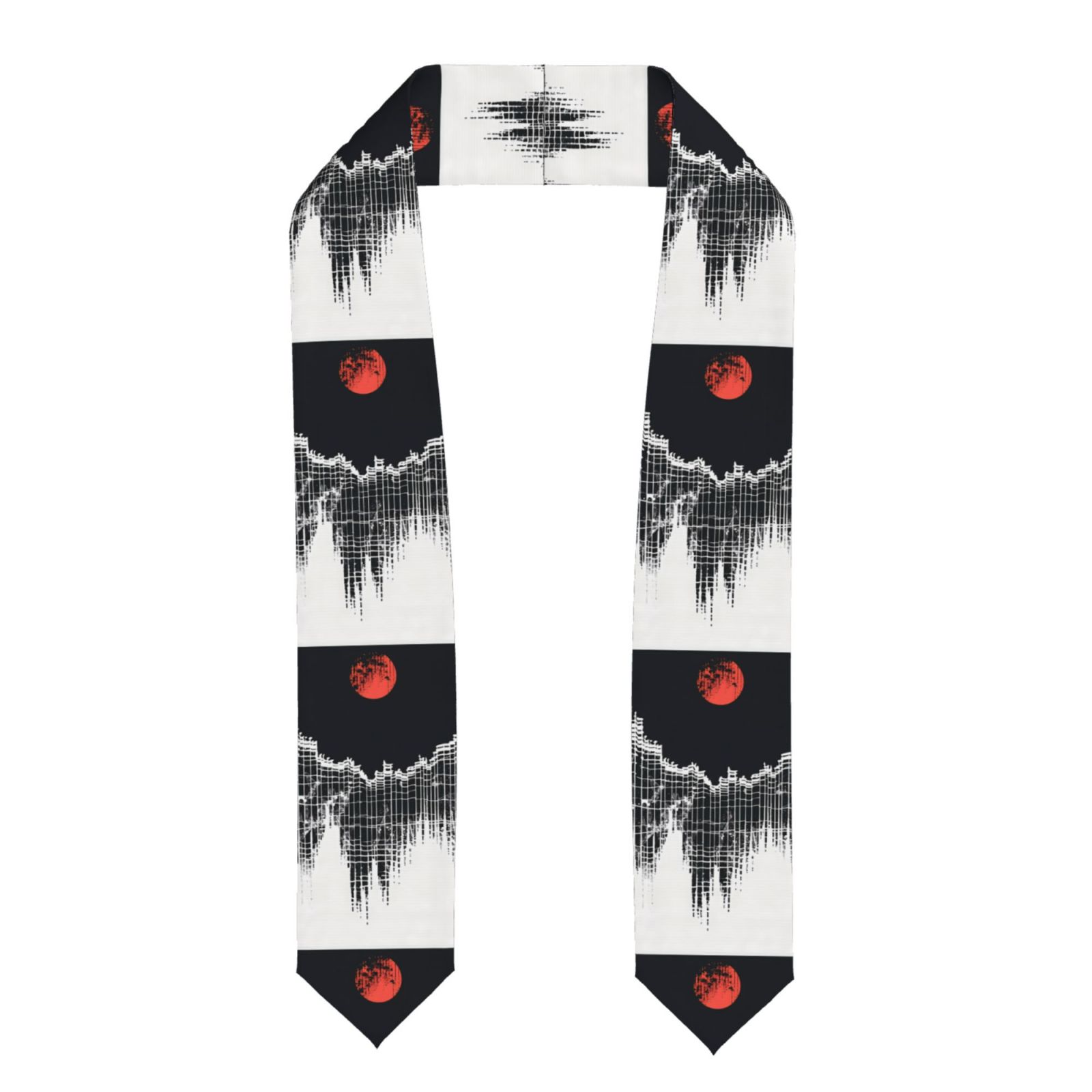 Easygdp Abstract Red Sun Design Unisex Adult Graduation Stole Shawl 36 ...