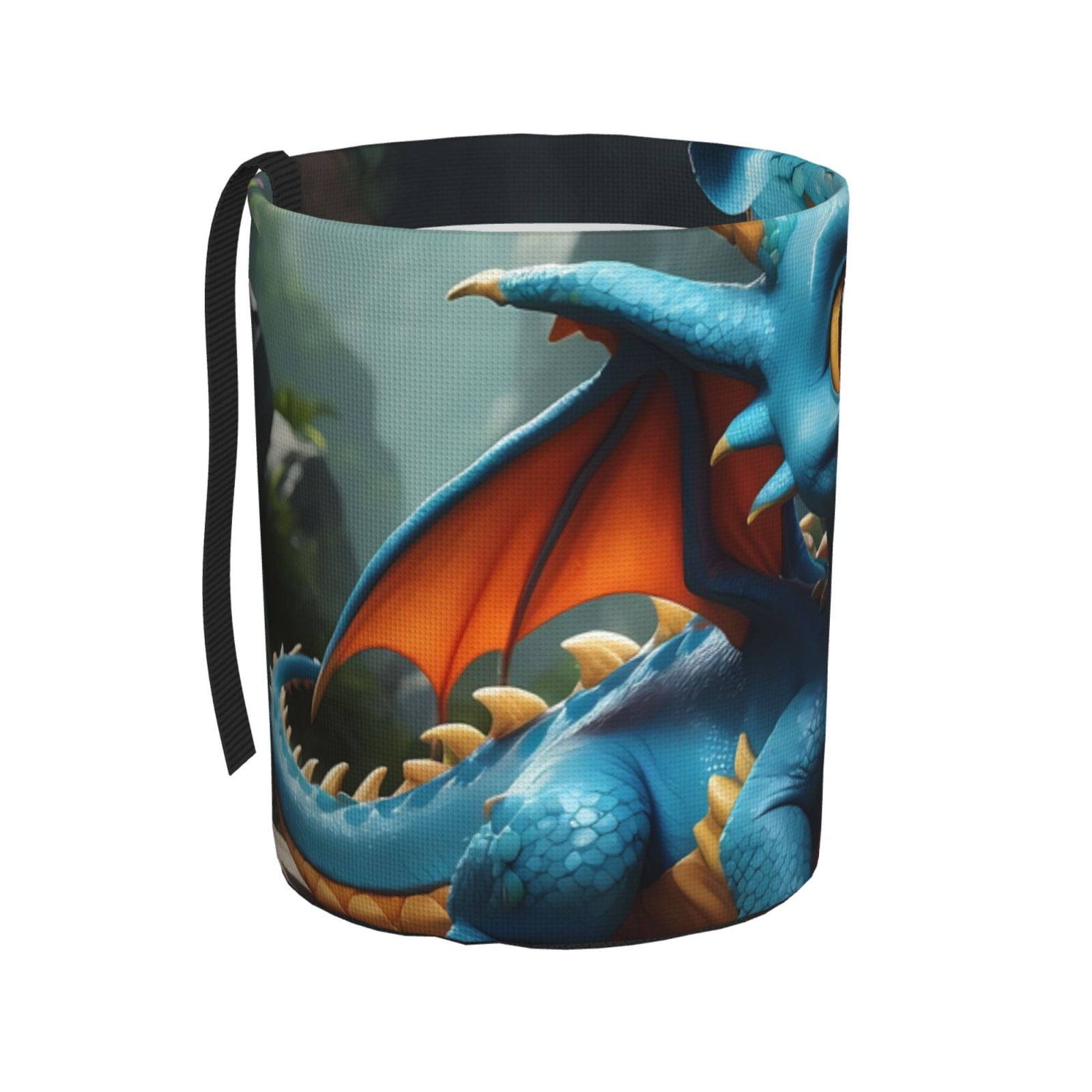Easygdp Adorable Blue Baby Dragon Car Trash Can Garbage Car Accessories ...