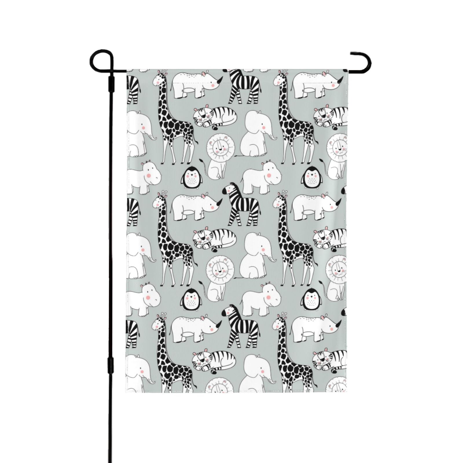 Easygdp African Animals Garden Flag Yard Flag Welcome Flag, Double ...