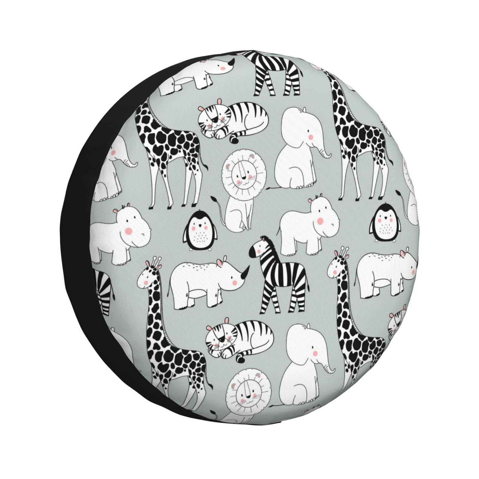 Easygdp African Animals Wheel Sun Guard, Spare Tire Cover,Universal ...