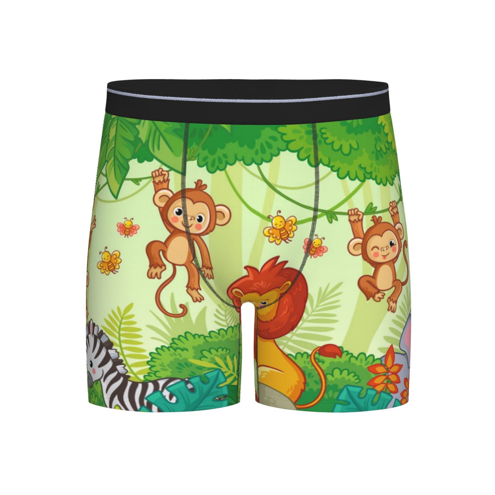 Easygdp African Animals in the Jungle Men's Boxer Briefs Men’s ...