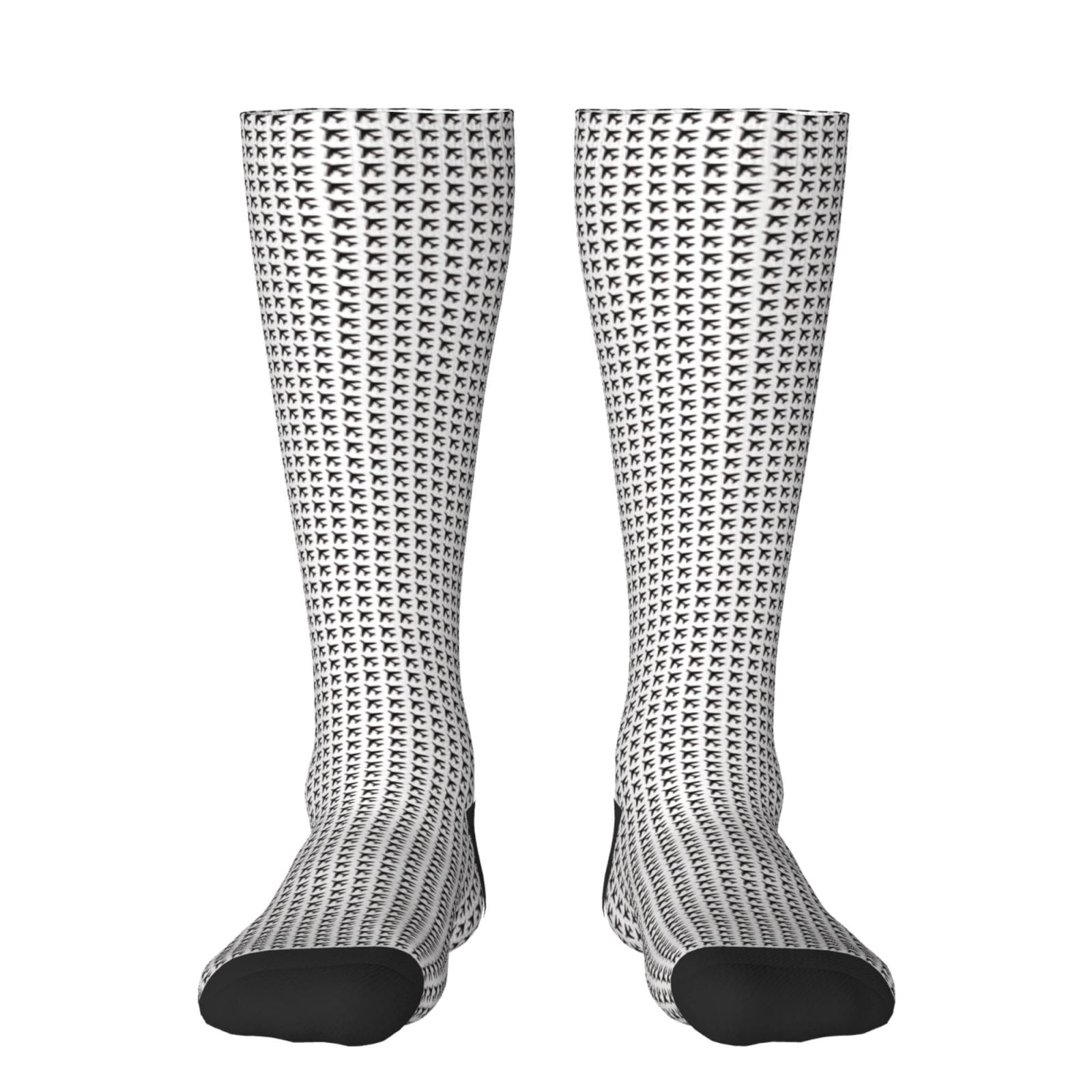 Easygdp Airplane Soccer Socks Sport Knee High Socks Calf Compression ...