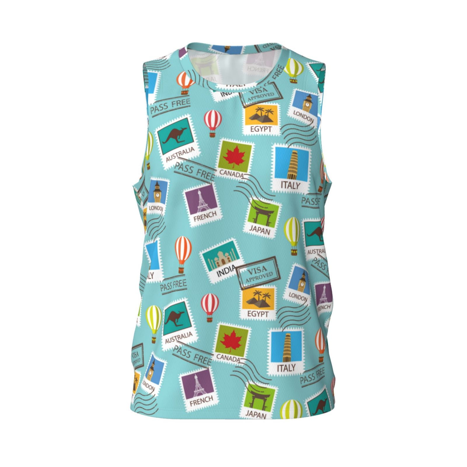 Easygdp Airplanes and Aviation Signs Men's Mesh Basketball Jersey Quick ...