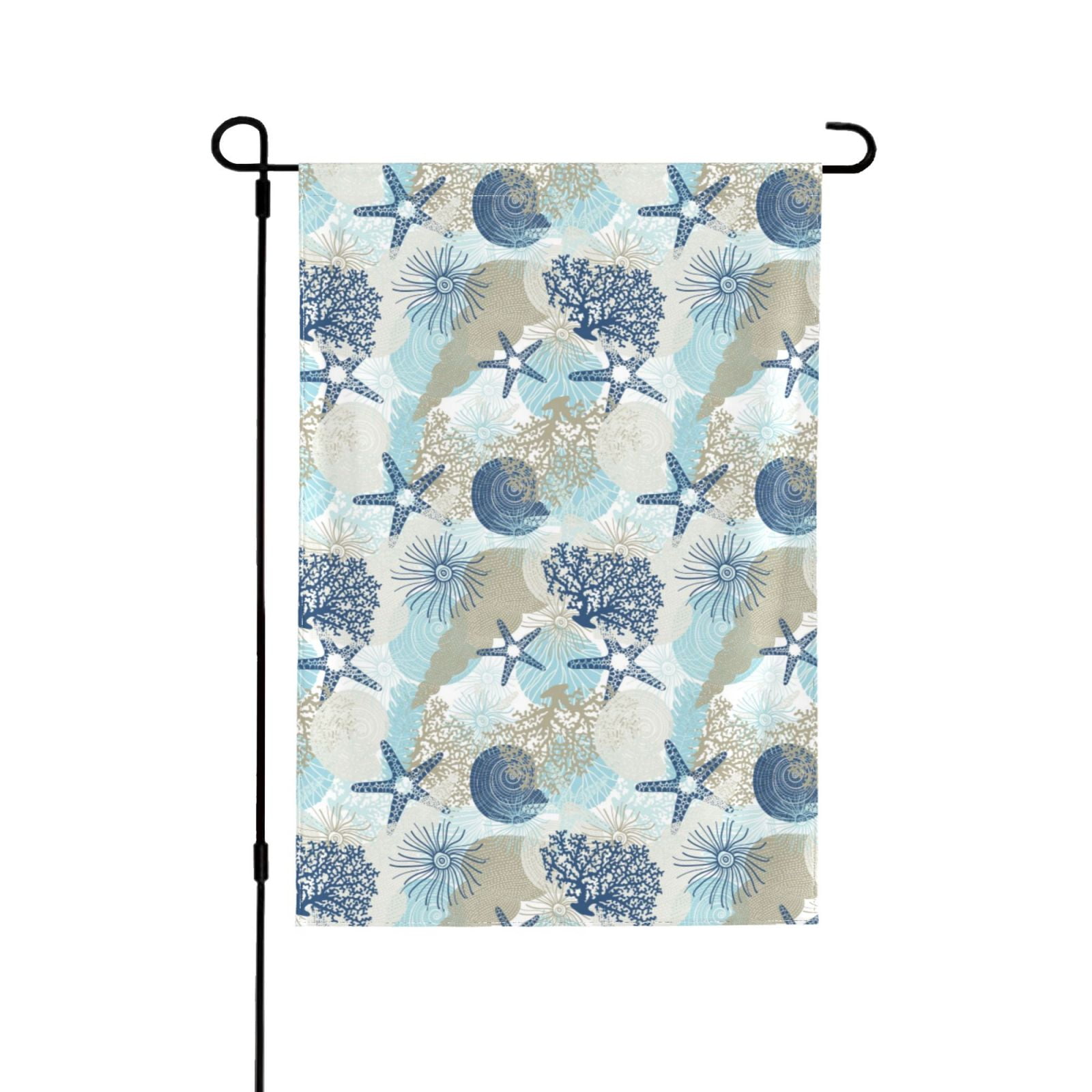 Easygdp Algae Corals and Seashells Garden Flag Yard Flag Welcome Flag ...