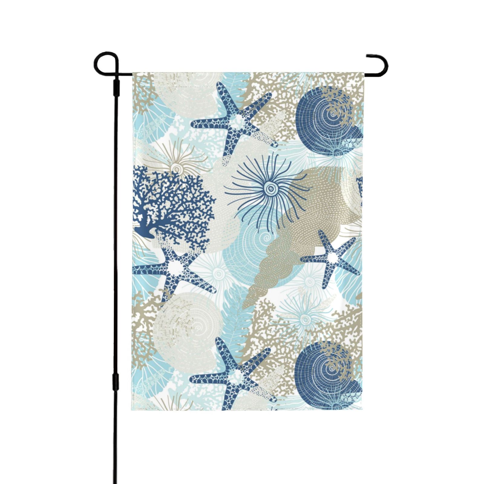 Easygdp Algae Corals and Seashells Garden Flag Yard Flag Welcome Flag ...