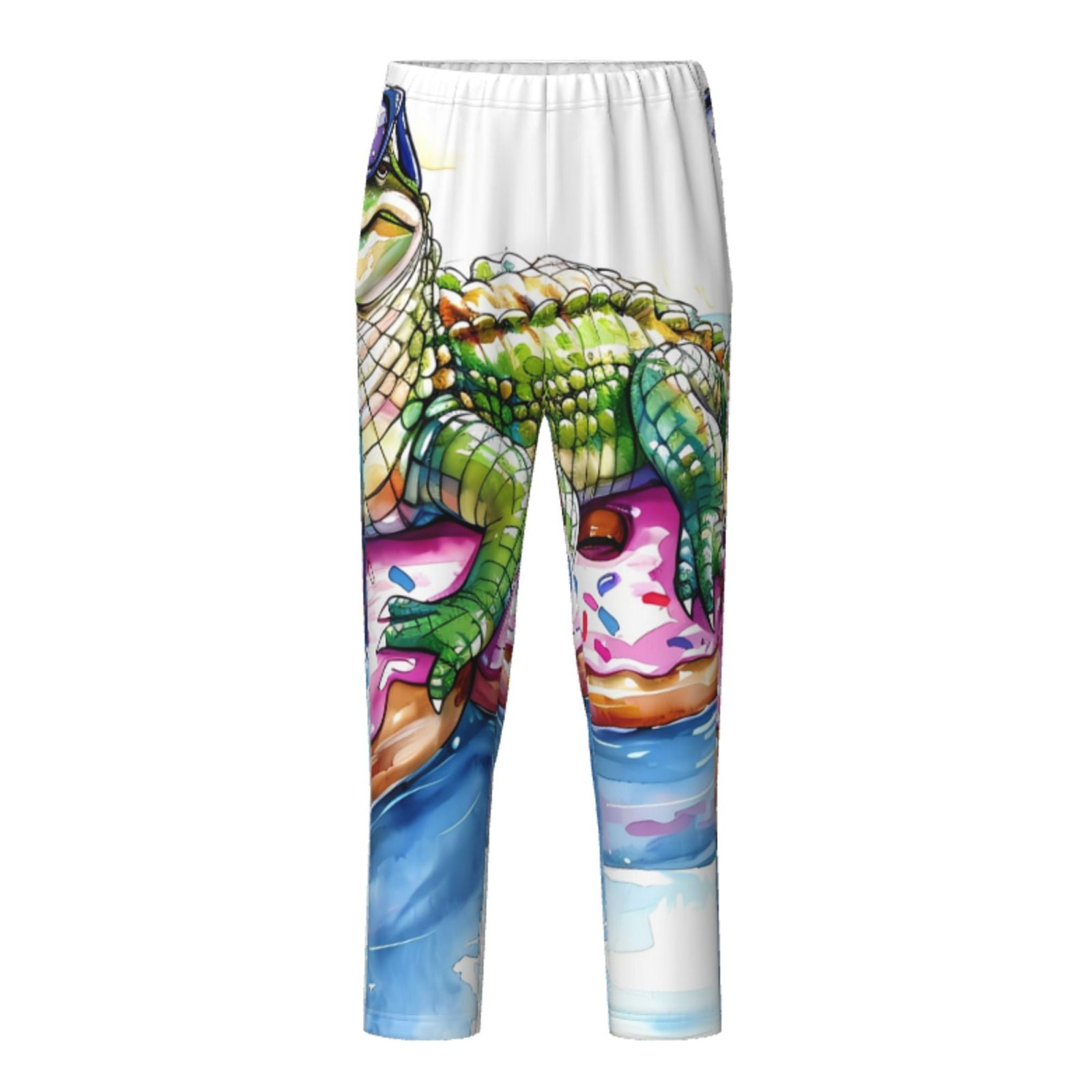 Easygdp Alligator Donut Pool Float Boys Girls Pajama Pants Long Sleep ...