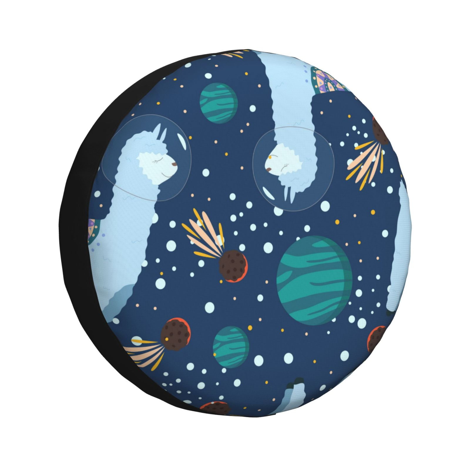 Easygdp Alpaca Astronaut In Space Wheel Sun Guard, Spare Tire Cover ...
