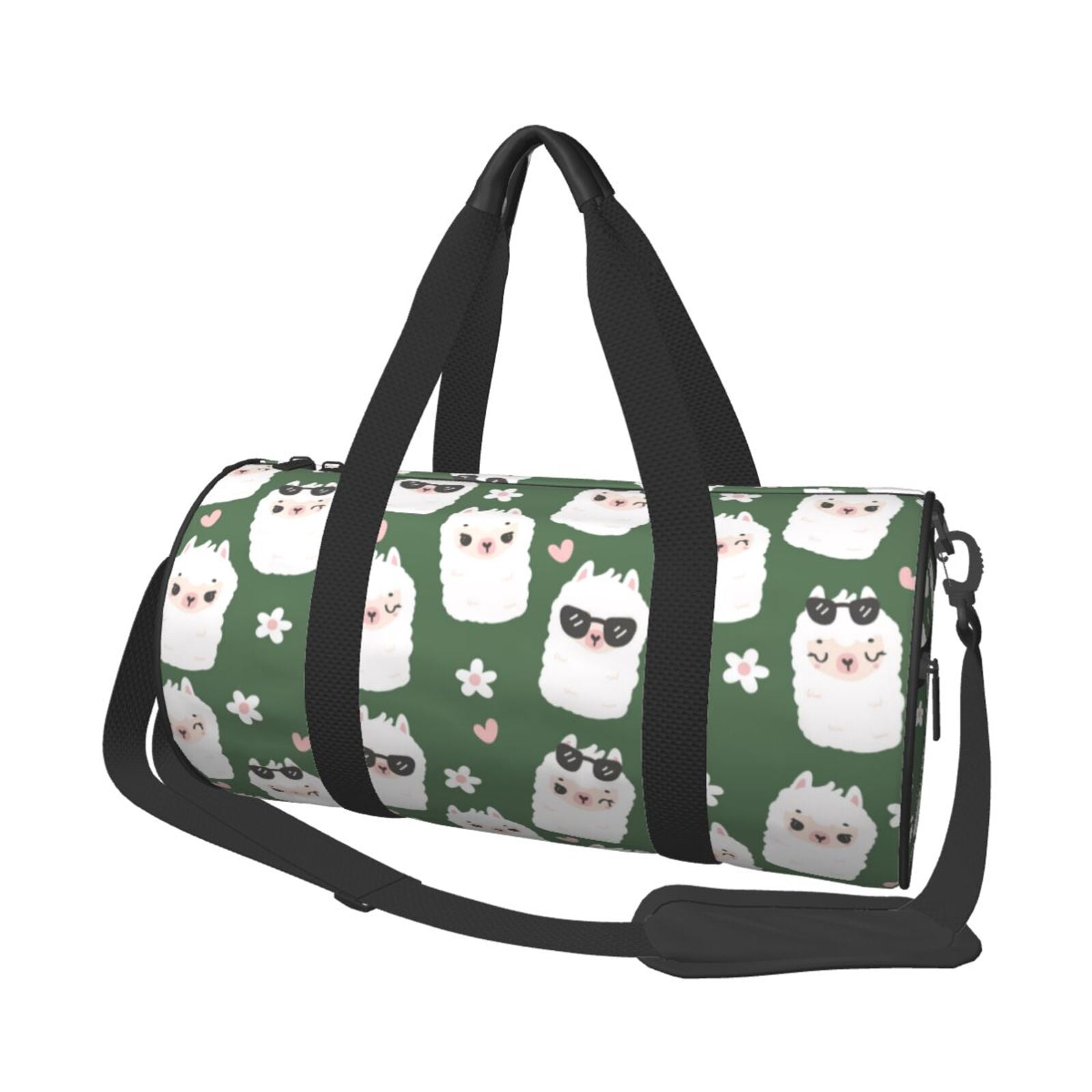 Easygdp Alpaca Faces Travel Duffle Bag,Carry on Bag Travel Bags Gym Bag ...