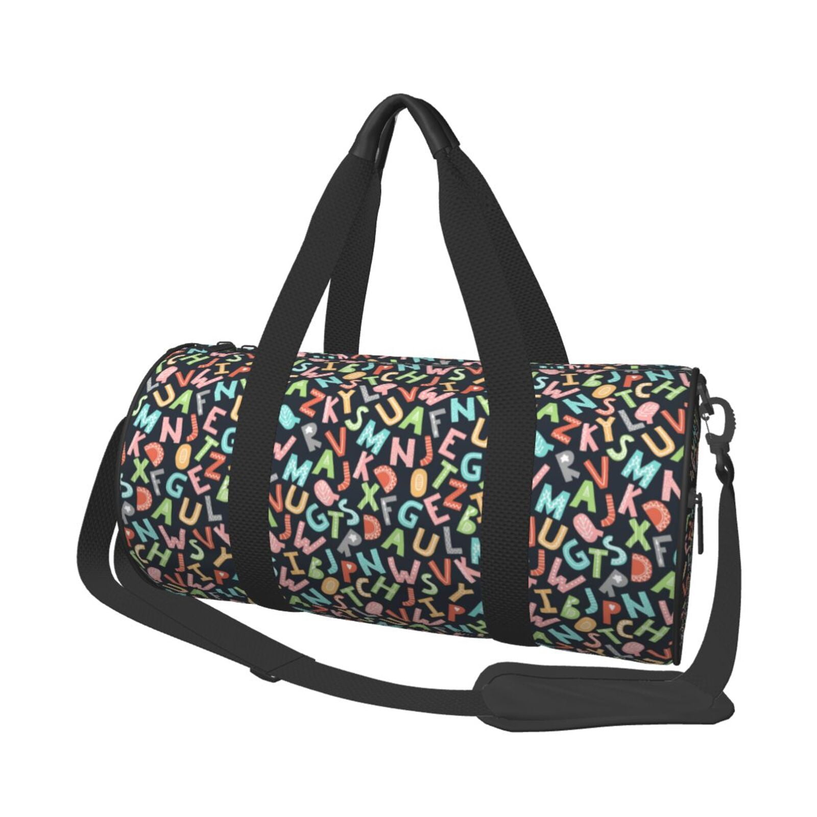 Easygdp Alphabet Travel Duffle Bag,Carry on Bag Travel Bags Gym Bag ...