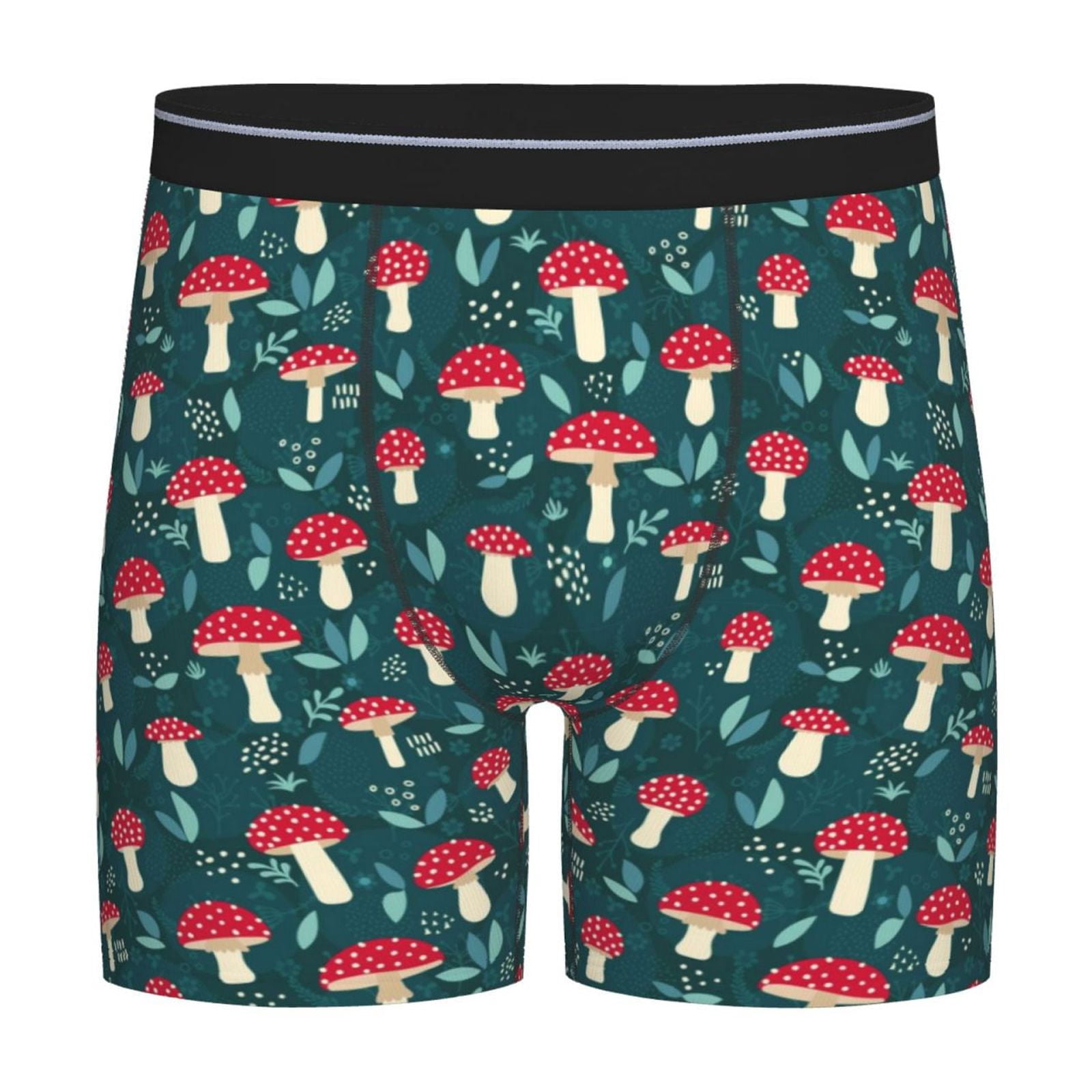 Easygdp Amanita Mushroom Men's Boxer Briefs Men’s Underwear Boxer ...