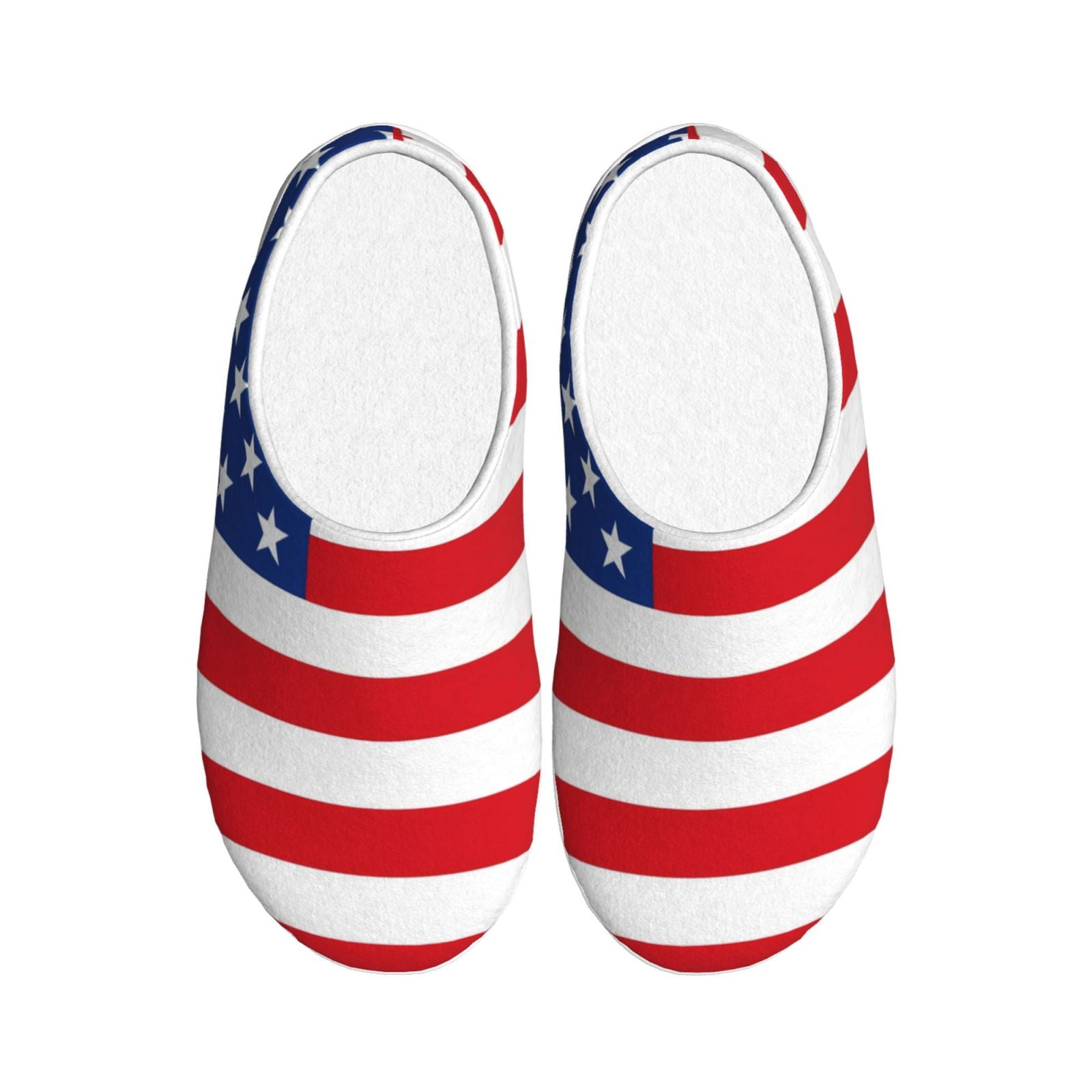 Easygdp America Flags3 Slippers for Women Mens Winter Warm Home ...