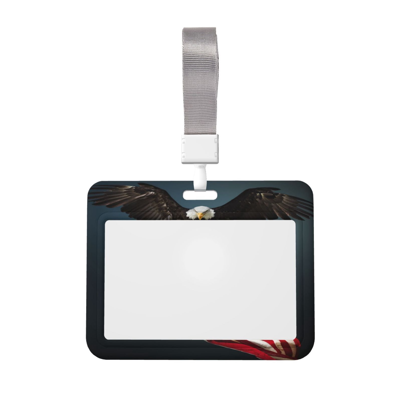 Easygdp American Flag Card Badge Holder Work Badge Sleeve for Office ...