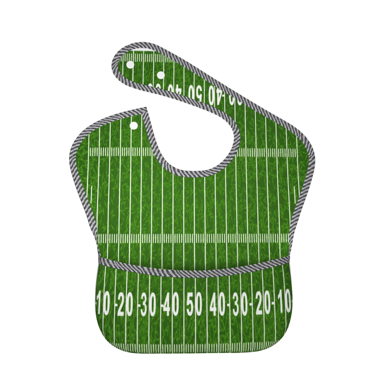 Easygdp American Football Field2 Bibs For Babies, Baby Bibs for Eating ...