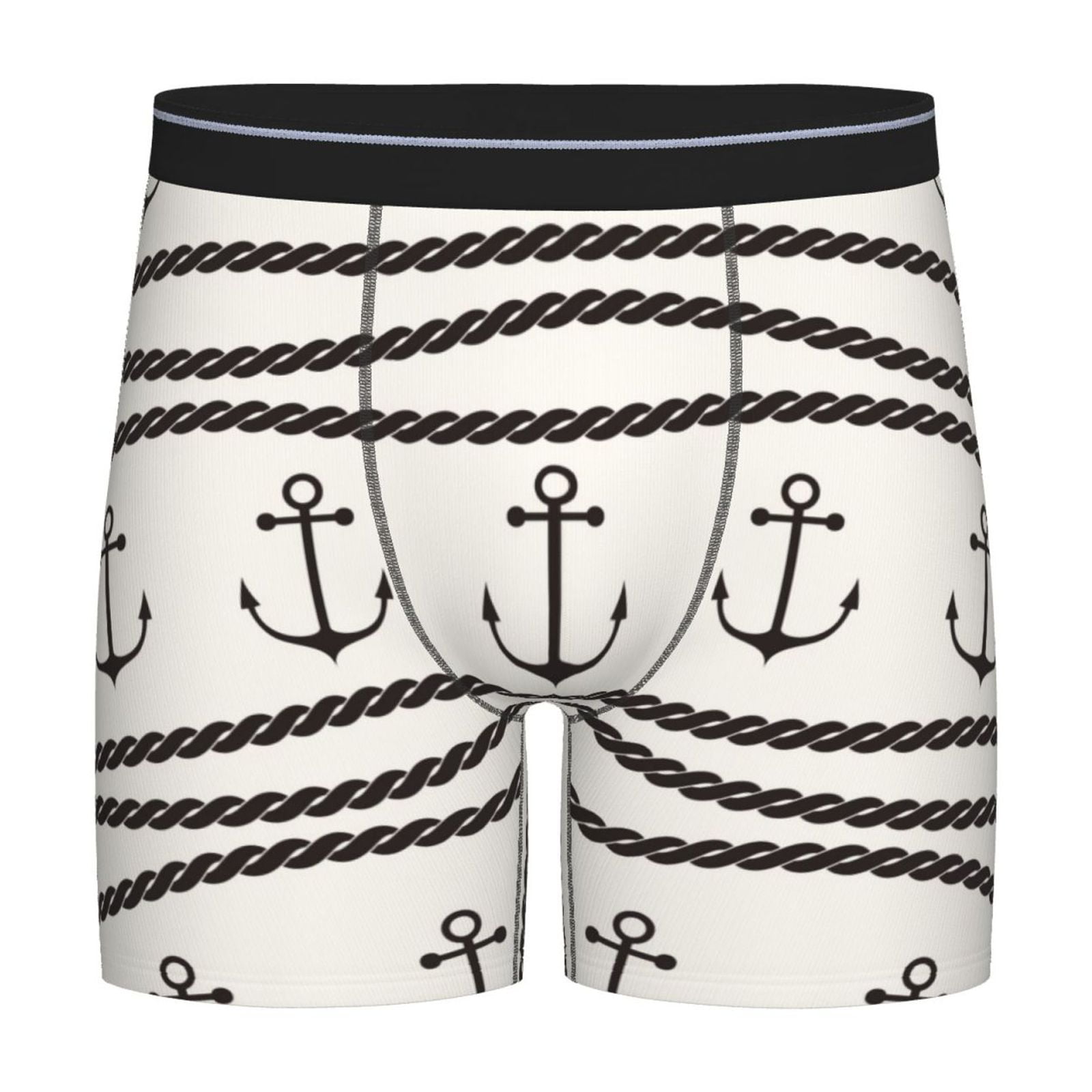 Easygdp Anchors and Ropes Men's Boxer Briefs Men’s Underwear Boxer ...