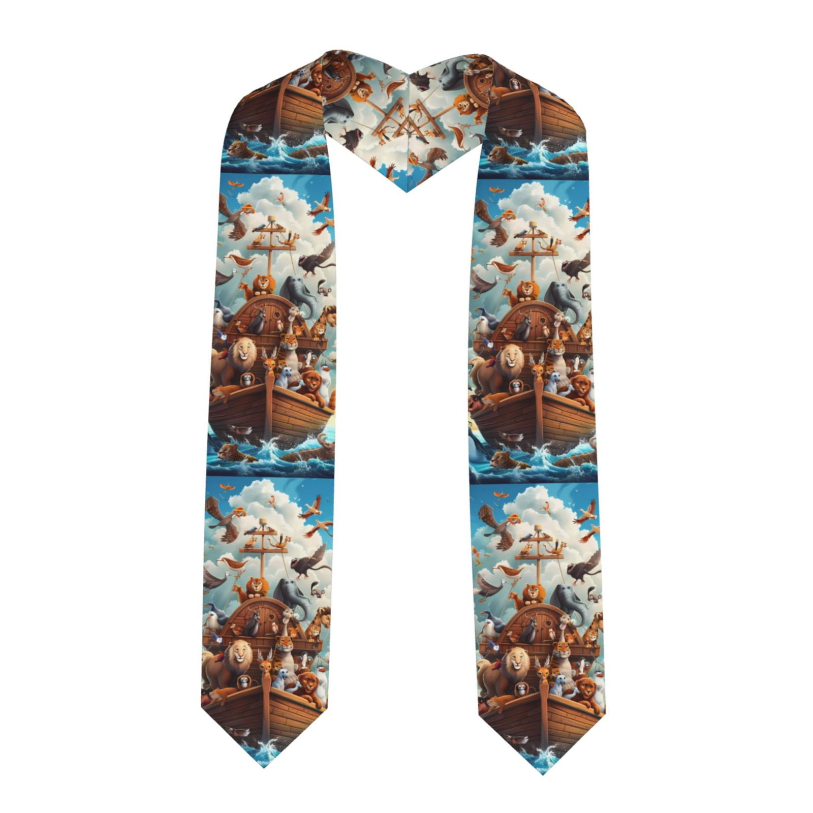 Easygdp Animal Filled Noahs Ark Unisex Adult Graduation Stole Shawl 36 ...