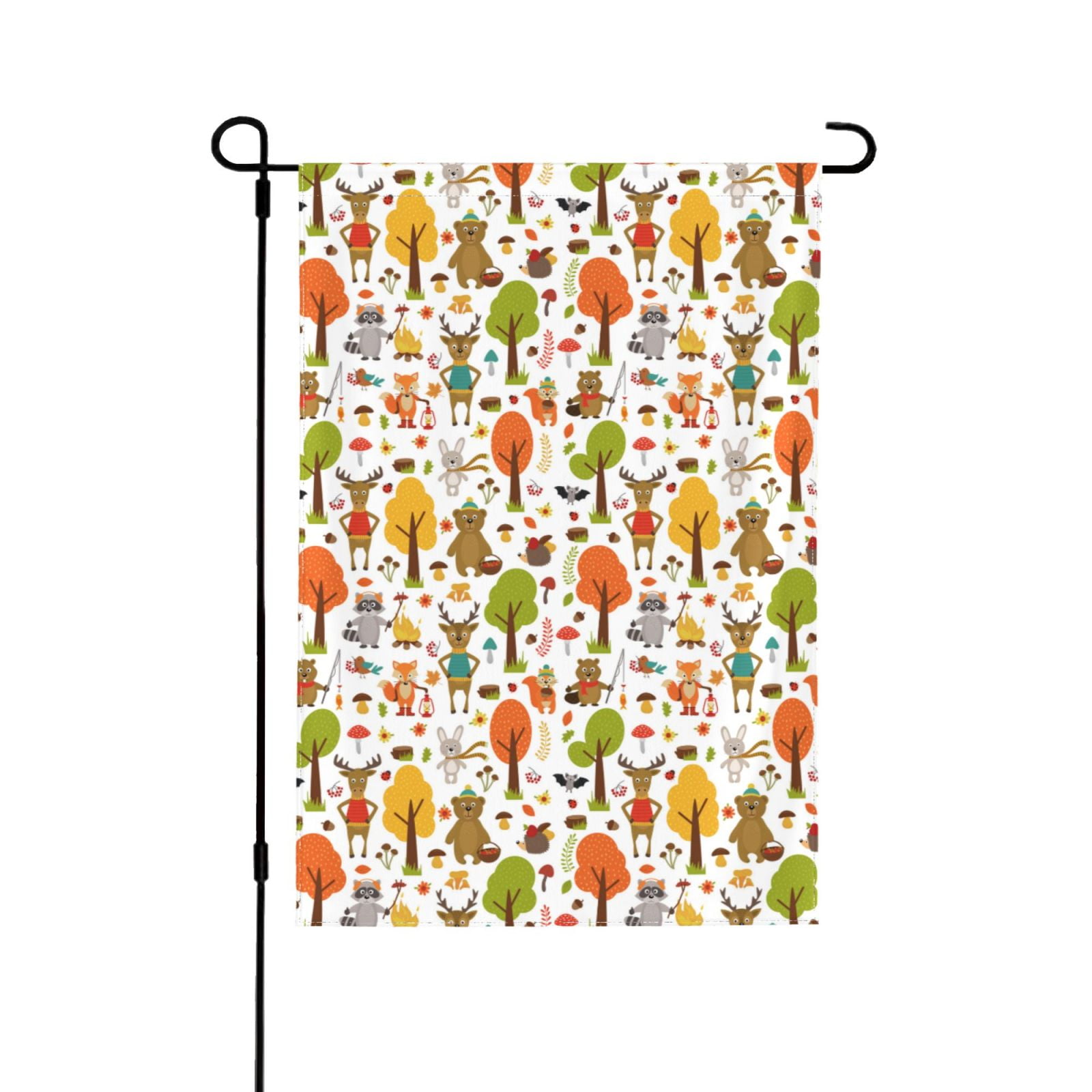 Easygdp Animals Forest Garden Flag Yard Flag Welcome Flag, Double-Sided ...