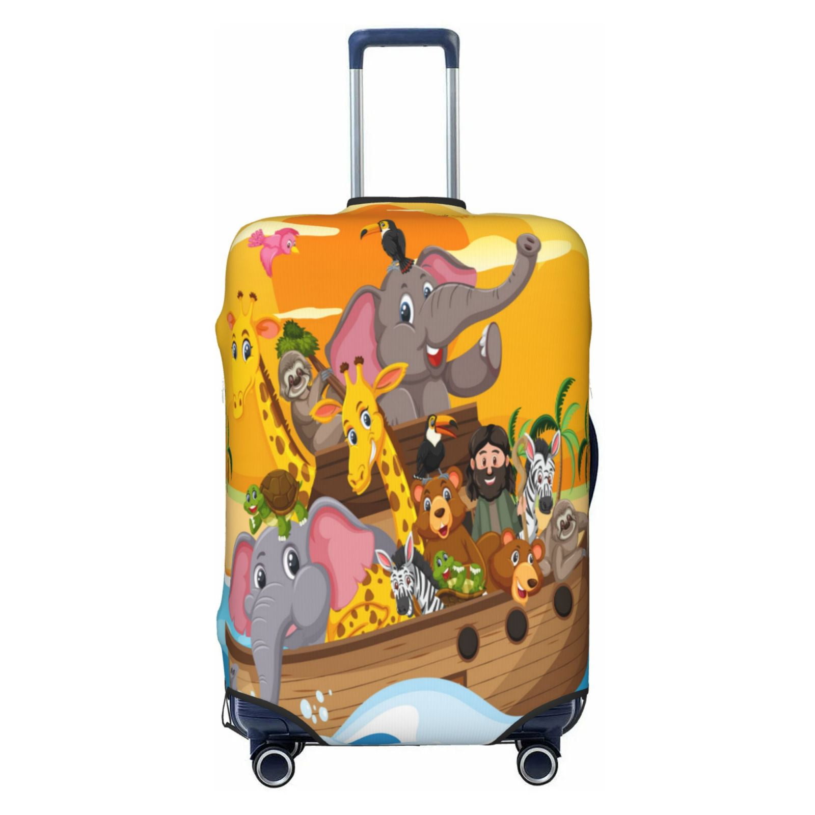 Easygdp Animals On Noah'S Ark1 Double-Sided Printed Elastic Suitcase ...