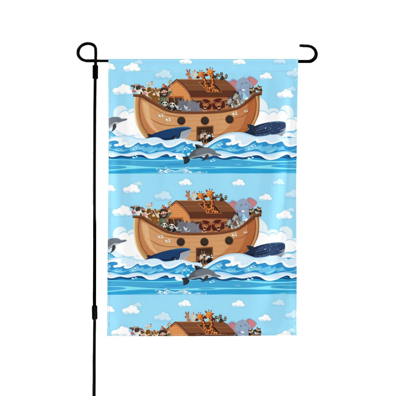 Easygdp Animals on Noah's Ark Garden Flag Yard Flag Welcome Flag ...