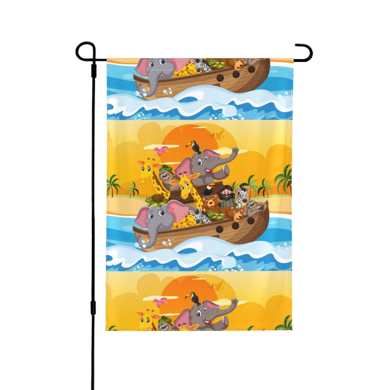 Easygdp Animals on Noah's Ark1 Garden Flag Yard Flag Welcome Flag ...