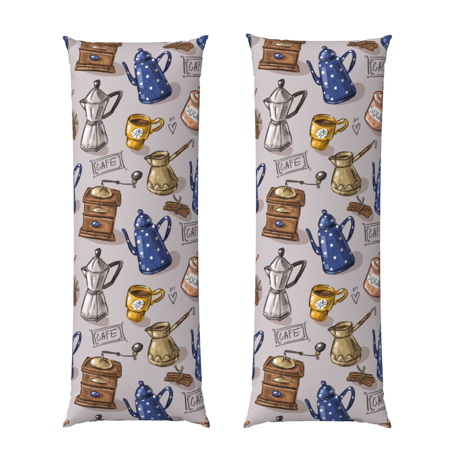 Easygdp Antique Vintage Teapot Coffee Grinder Long Body Pillowcase ...