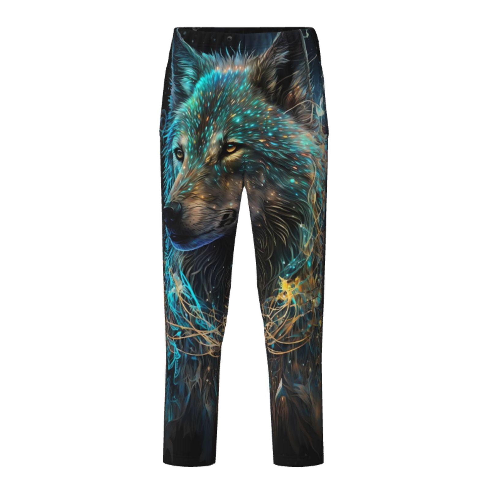 Easygdp Artistic Light Dot Wolf、 Boys Girls Pajama Pants Long Sleep ...