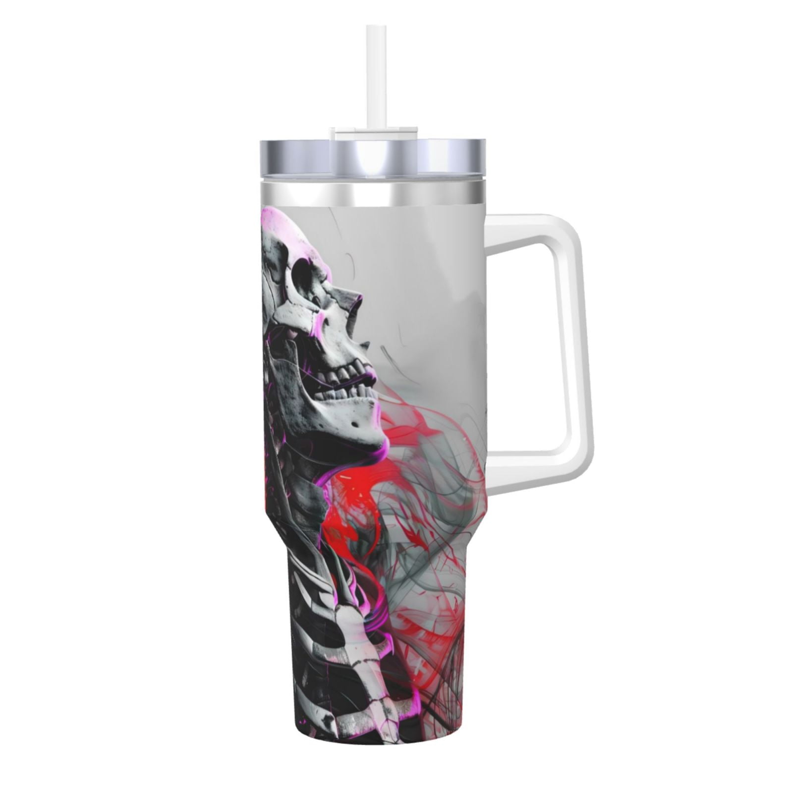 Easygdp Artistic Skull Insulated Stainless Steel Hot/Cold Coffee Cup ...