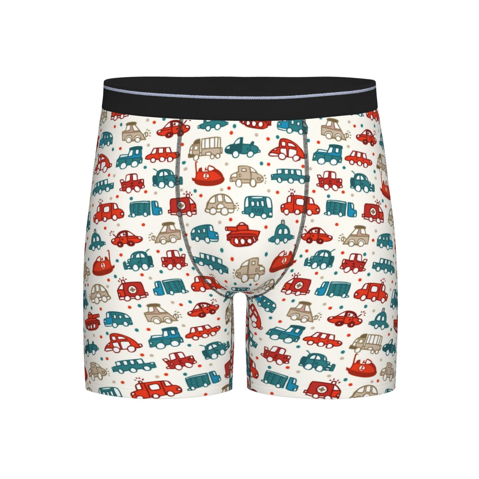 Easygdp Artoon Car Men's Boxer Briefs Men’s Underwear Boxer Briefs for ...
