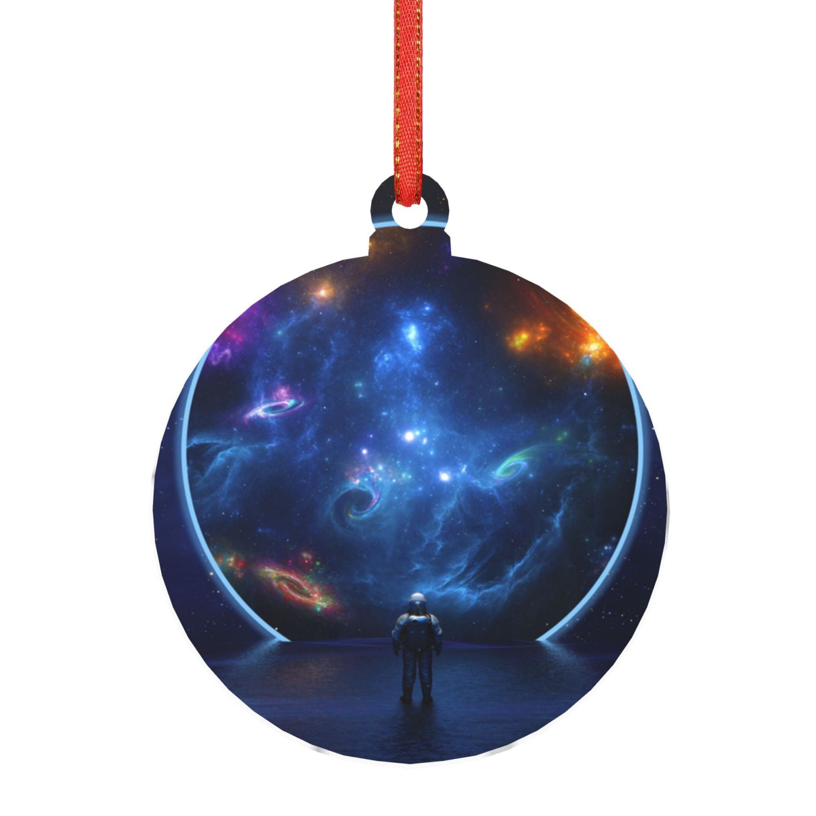 Easygdp Astronaut Christmas Ornament Acrylic Christmas Tree Pendant ...