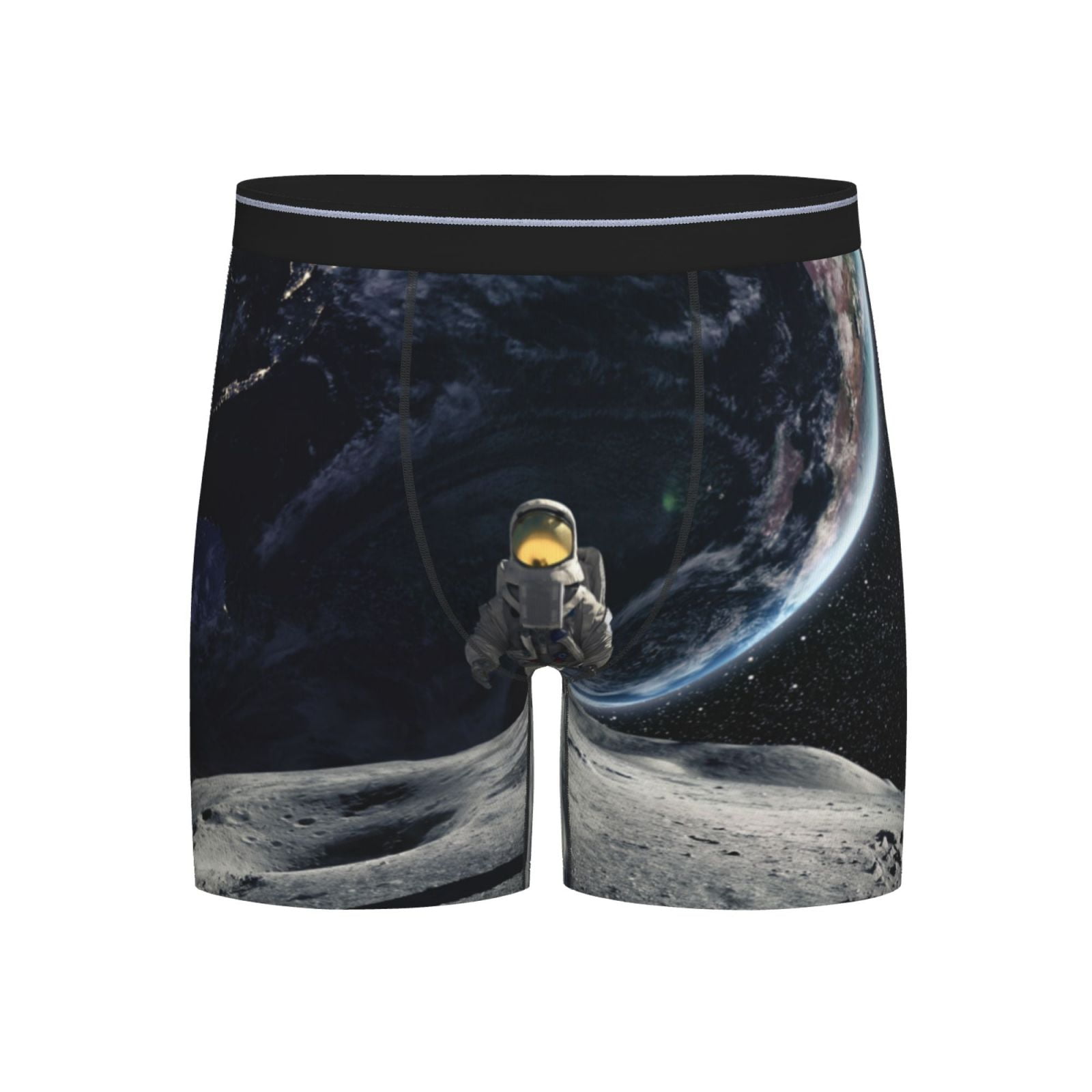 Easygdp Astronaut Standing In The Moon Men's Boxer Briefs Men’s ...