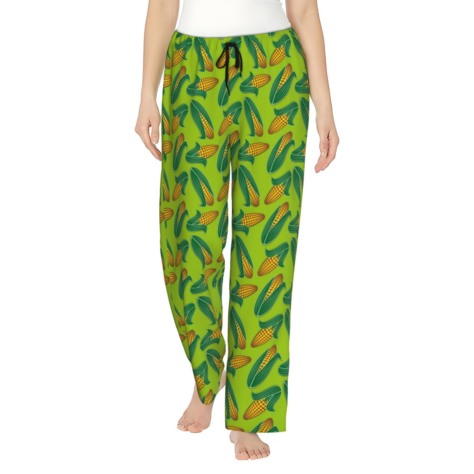Easygdp Autumn Corn Women's Drawstring Pajama Pants | Lounge Joggers ...
