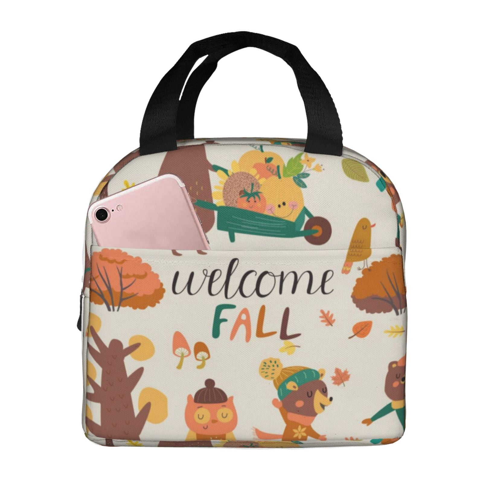 Easygdp Autumn In The Forest Premium Insulated Lunch Bag - Waterproof ...