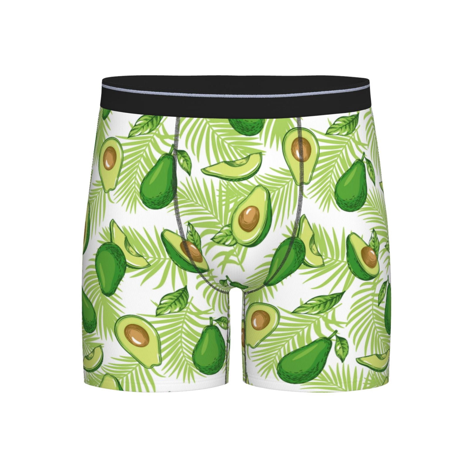 Easygdp Avocado And Tropical Palm Leaves Men's Boxer Briefs Men’s ...