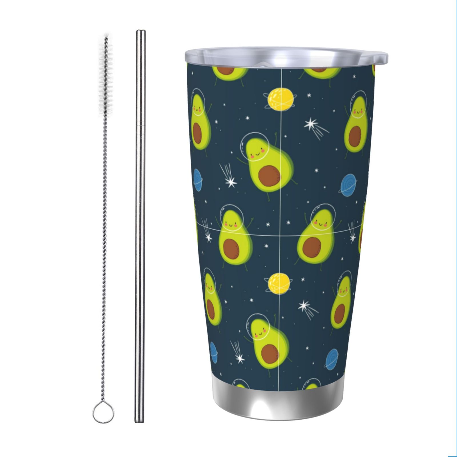 Easygdp Avocado in Space 20oz Stainless Steel Vacuum Insulated Double ...
