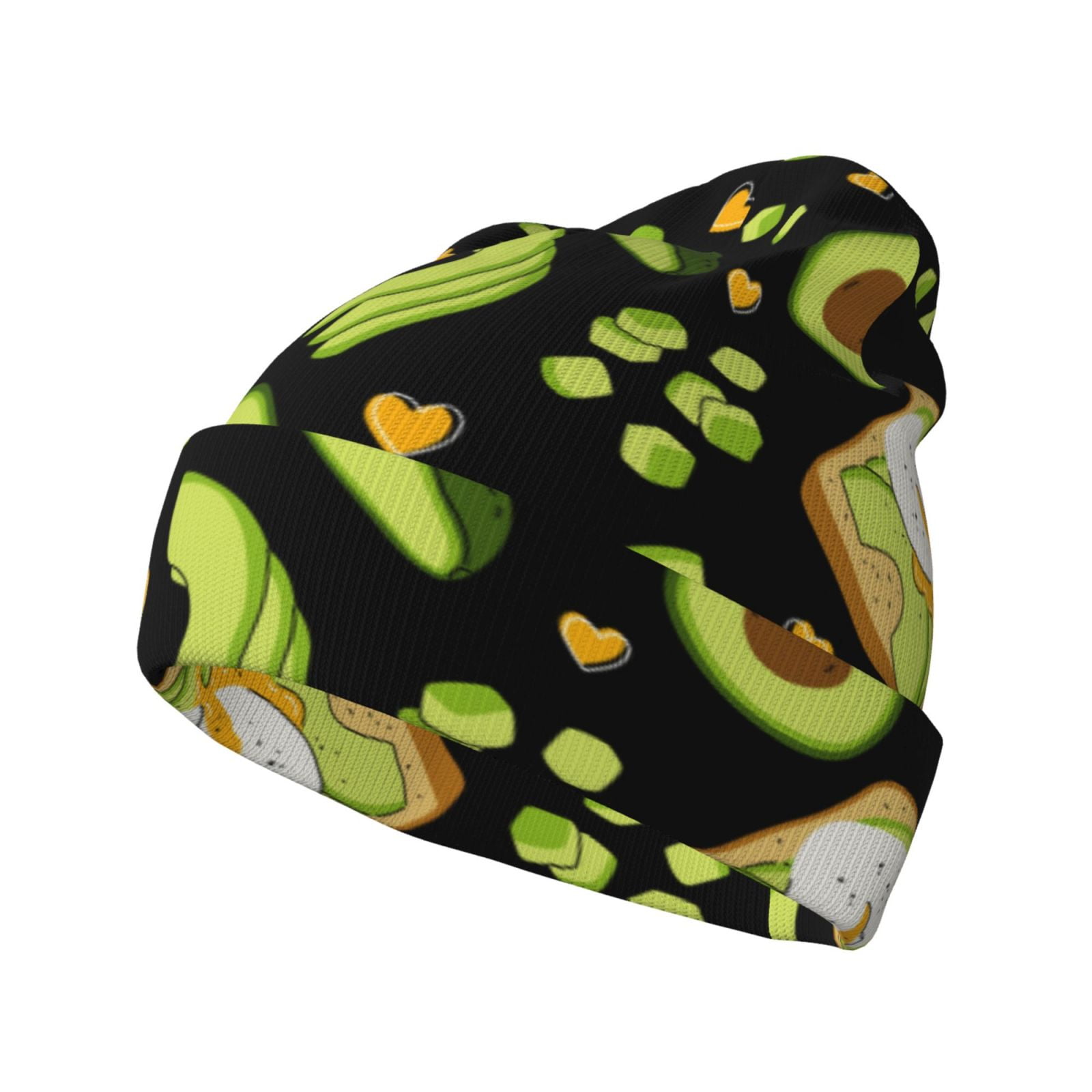 Easygdp Avocado Toast Winter Beanie for Men Women Beanie Knit Hat ...