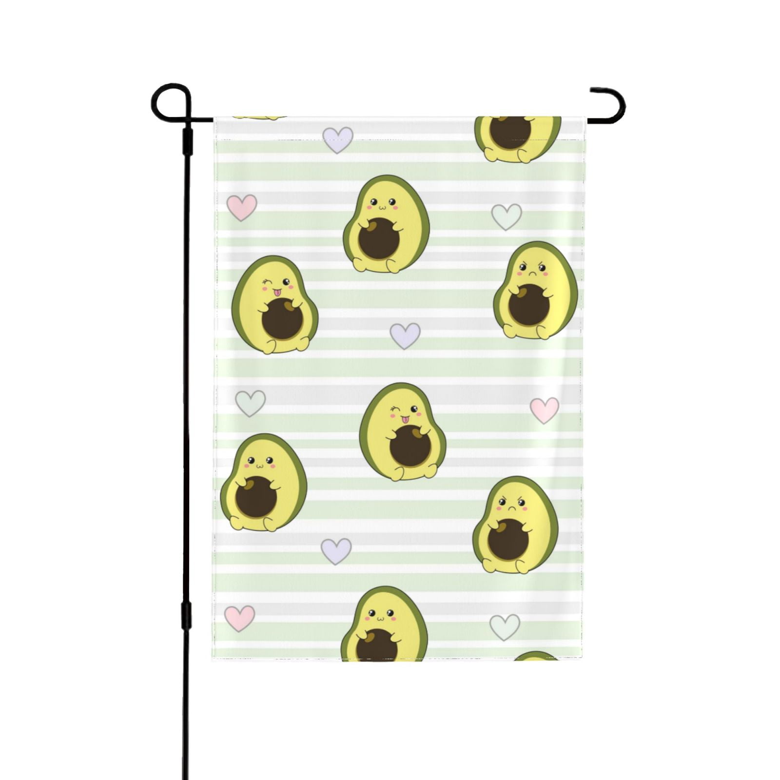 Easygdp Avocado of a Hear Garden Flag Yard Flag Welcome Flag, Double ...
