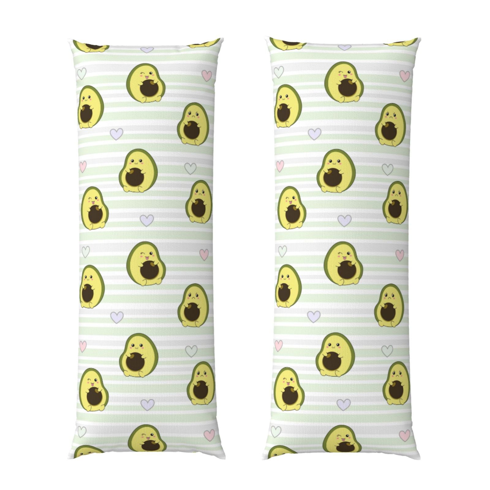 Easygdp Avocado of a Hear Long Body Pillowcase - Super Soft Microfiber ...