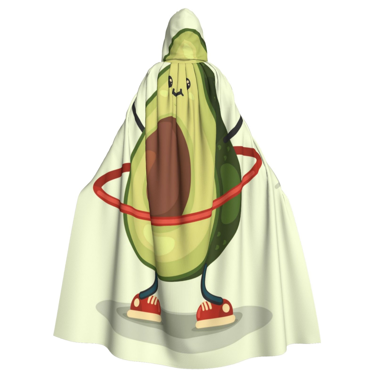 Easygdp Avocado1 Unisex Hooded Cloak,Halloween Costume Hooded Velvet ...