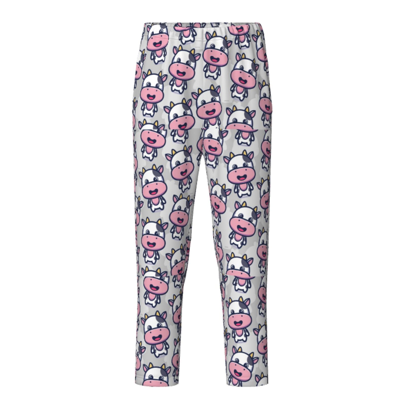 Easygdp Baby Cow Boys Girls Pajama Pants Long Sleep Pants Waist Pajama ...