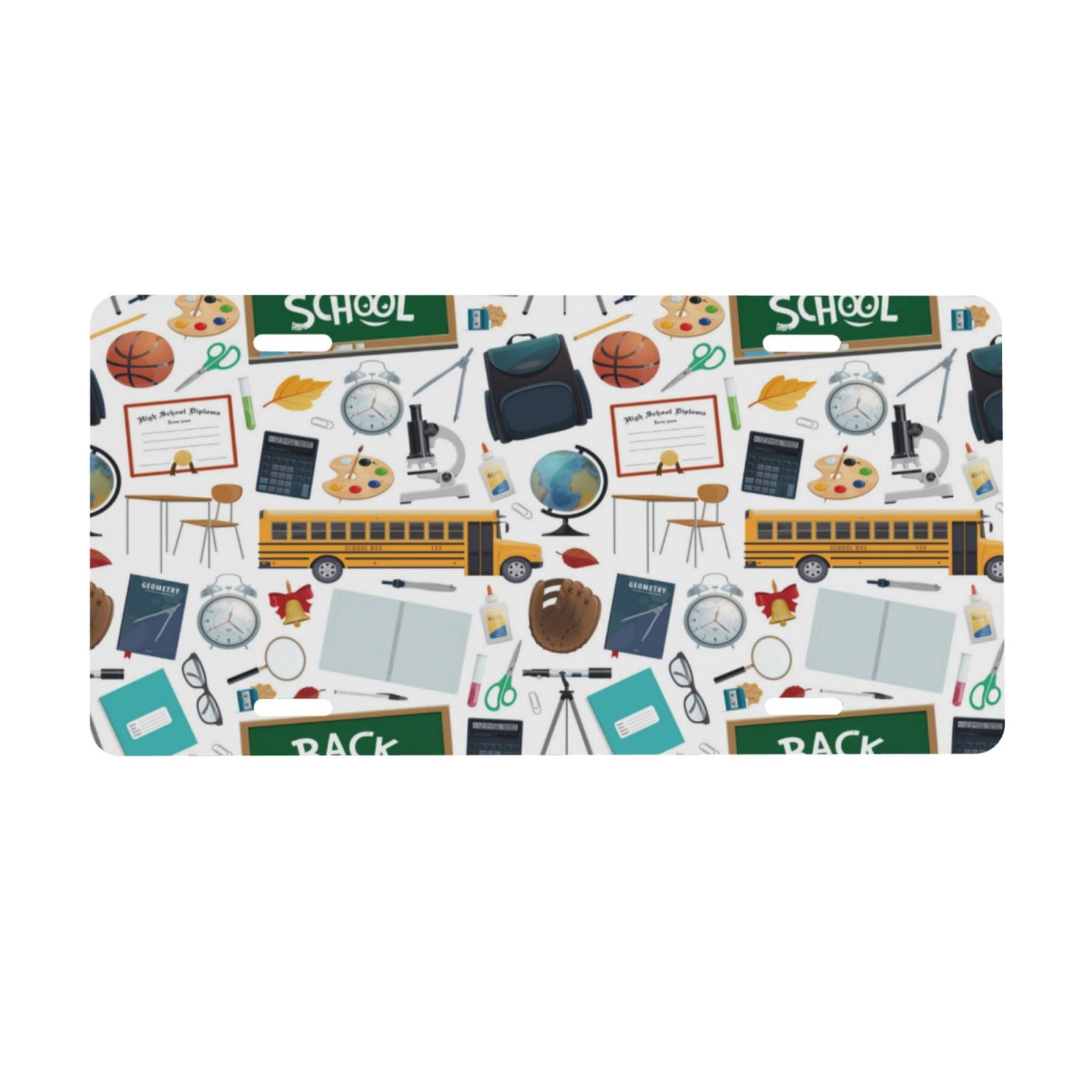 Easygdp Back To School A License Plate Car Front License Plate Car ...