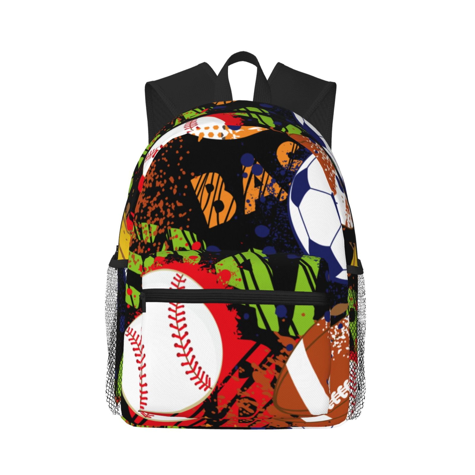 Easygdp Balls Casual Laptop Backpack, Large Capacity Schoolpack for ...