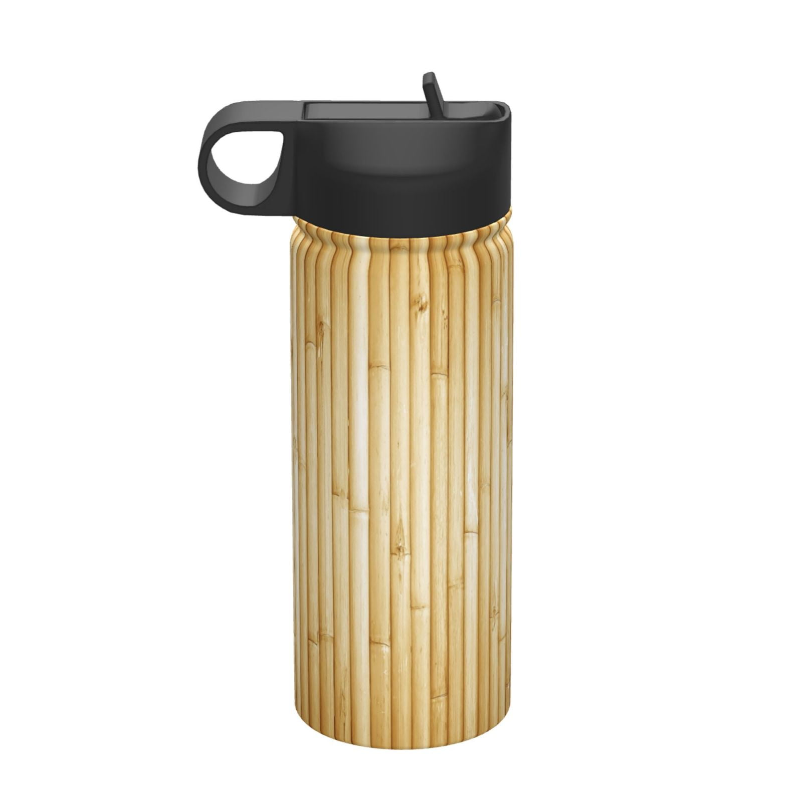 Easygdp Bamboo Wall 18oz Sports Insulated Kettle With Straw Insulated ...
