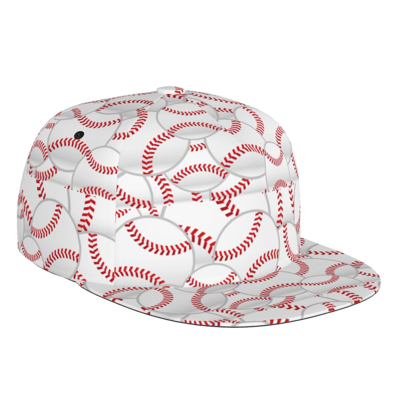 Easygdp Baseballs Baseball Cap with Adjustable Flat Suitable for Head ...