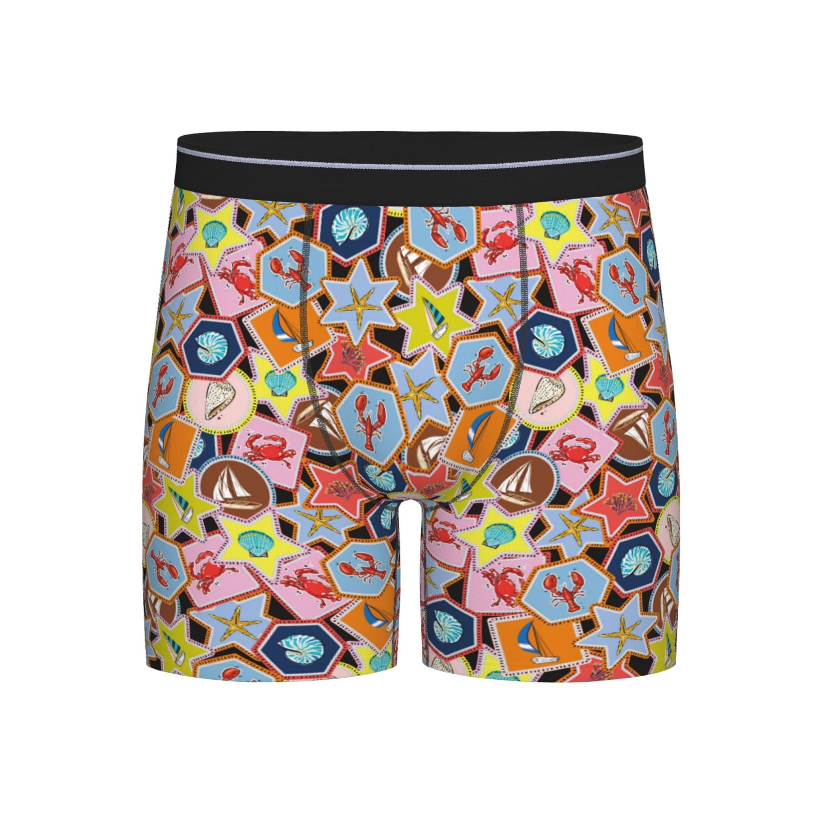 Easygdp Beach Life Men's Boxer Briefs Men’s Underwear Boxer Briefs for ...