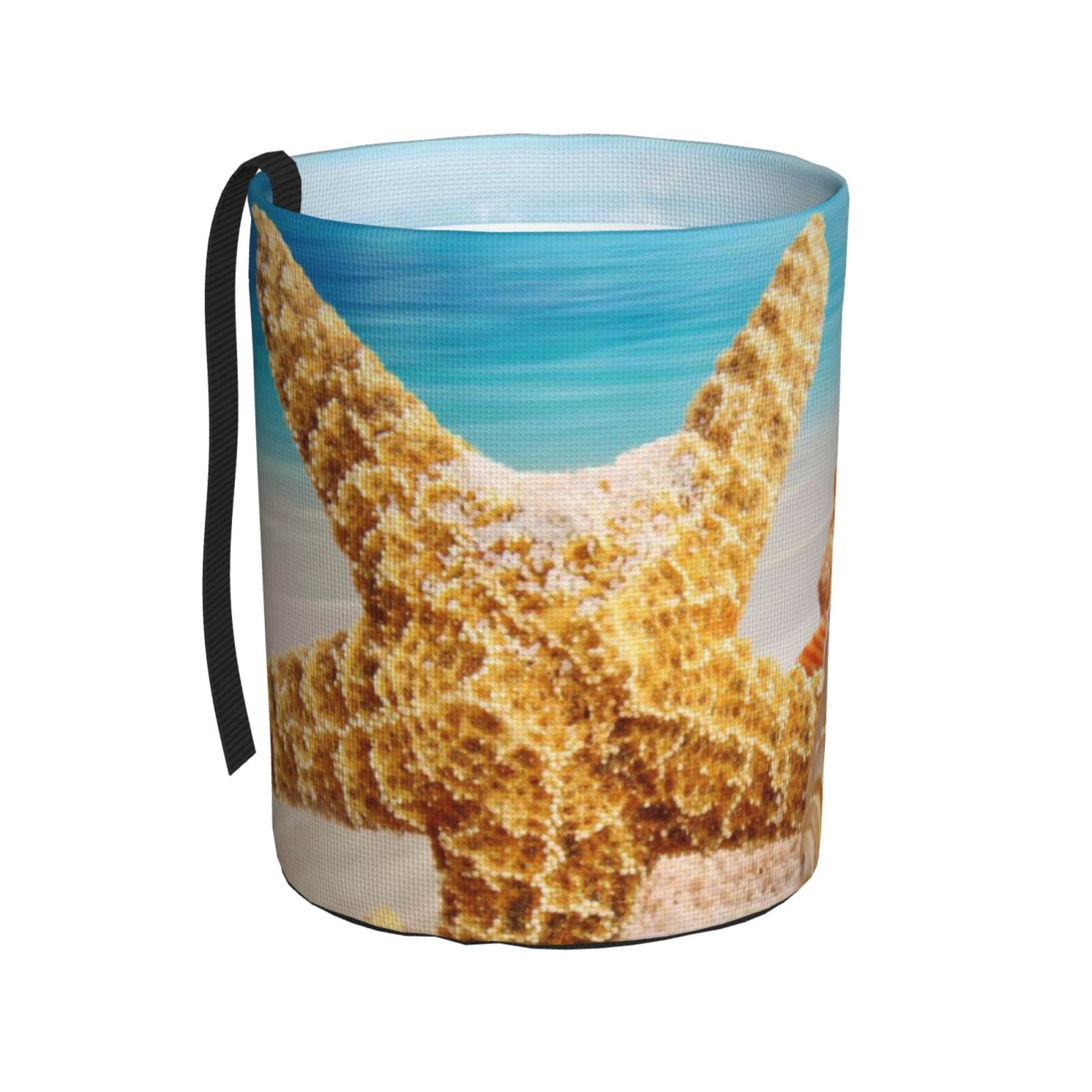 Easygdp Beach Starfish Shell Car Trash Can Garbage Car Accessories ...