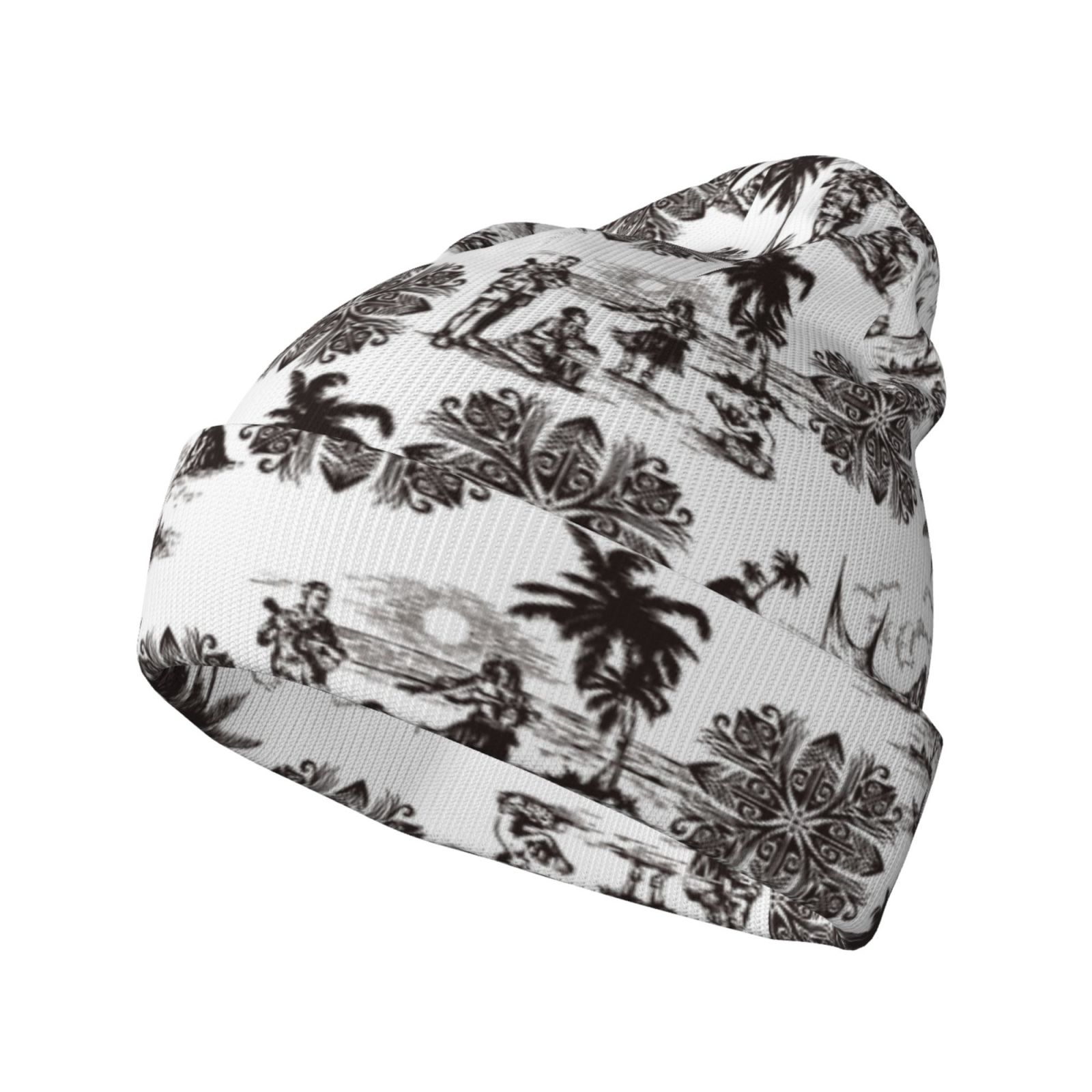 Easygdp Beach Winter Beanie for Men Women Beanie Knit Hat Cuffed Cap ...