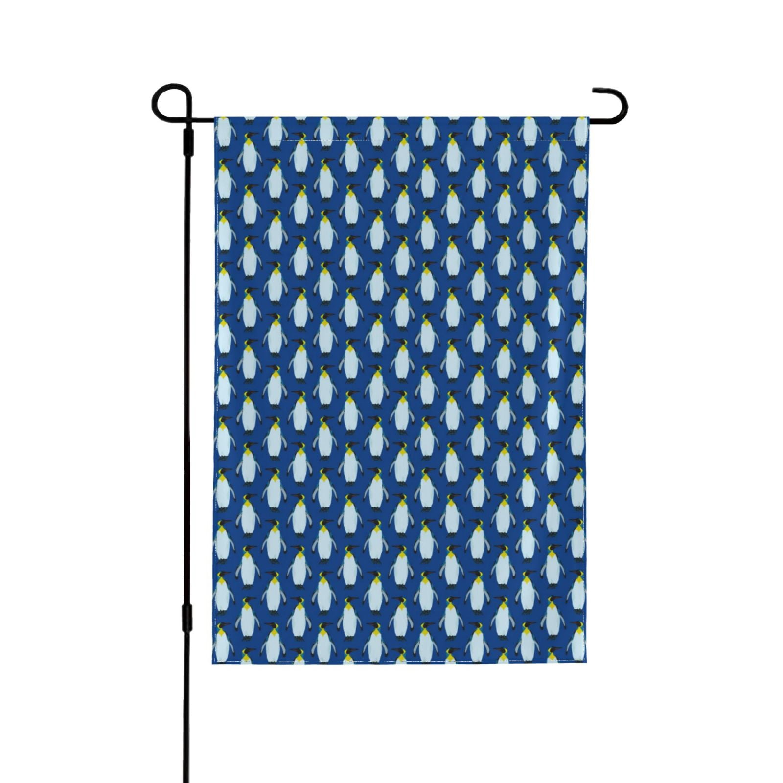 Easygdp Beautiful King Penguin Pattern Garden Flag Yard Flag Welcome ...