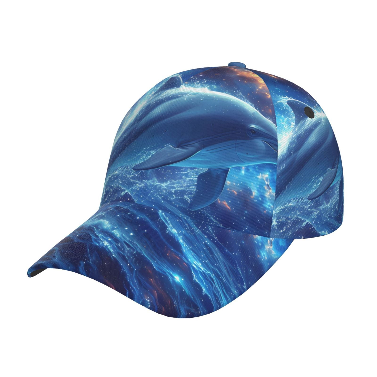 Easygdp Beautiful Ocean Dolphin Baseball Cap with Adjustable Buckle ...